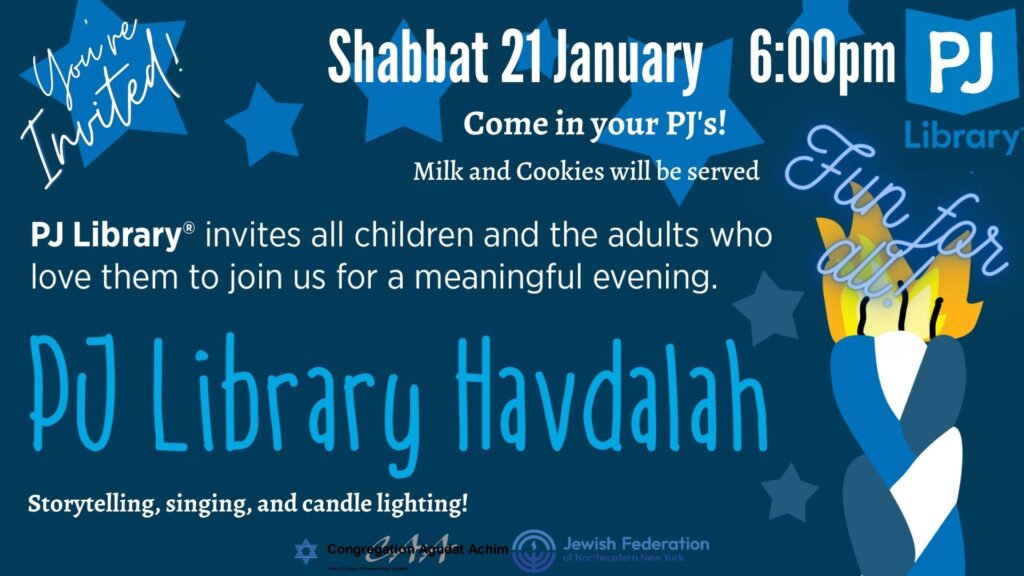 PJ Library Havdalah | Congregation Agudat Achim - Conservative ...